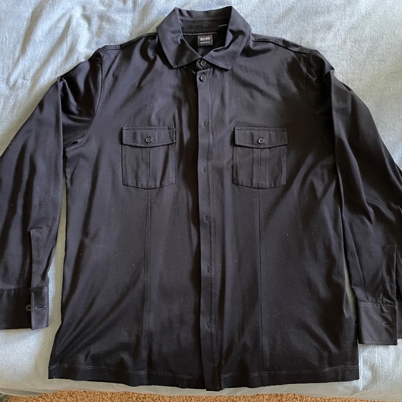 Hugo Boss | Shirts | Hugo Boss Black Mens Button Up Rn7366 Ca23116 S ...